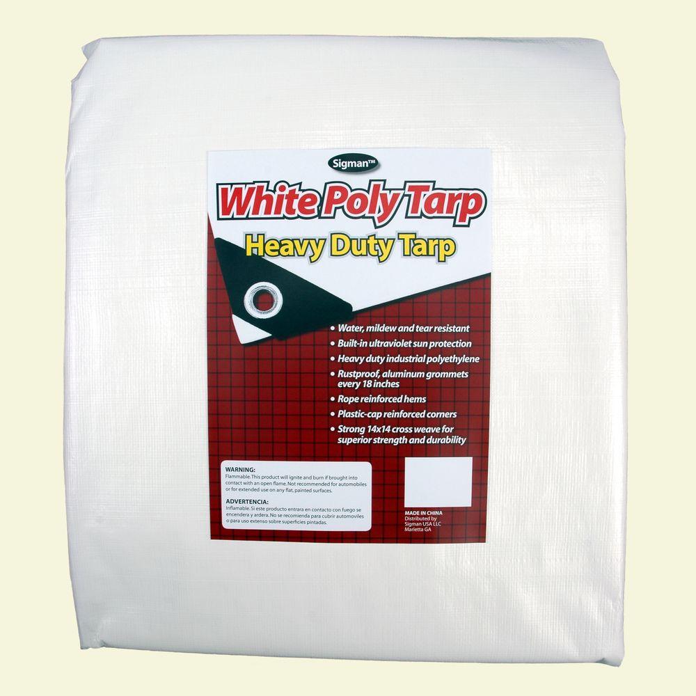 White Heavy Duty Tarps - Canopy Tarp and Carport Tarp – Sigman Tarp